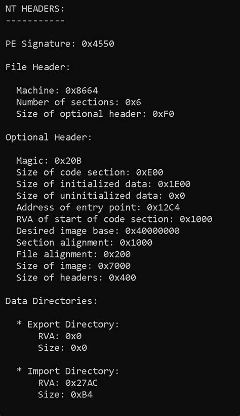 Florian Hansemann On Linkedin A Dive Into The Pe File Format Lab 1 Writing A Pe Parser