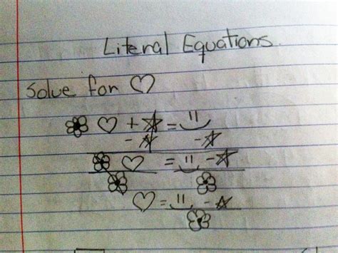 Math Dyal Lovin Literal Equations