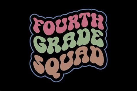 Premium Vector The Fourth Grade Squad Logo Is Made By The Brand New