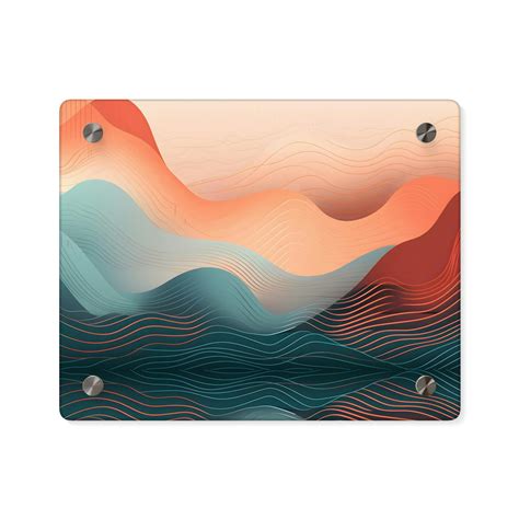 Vibrant Data Visualization Abstract Acrylic Wall Art Panel Empowering Non Binary Model Energy
