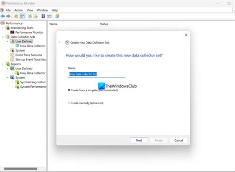 Performance Monitor Is Stuck At Collecting Data For 60 Seconds