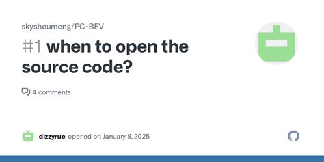 When To Open The Source Code · Issue 1 · Skyshoumengpc Bev · Github