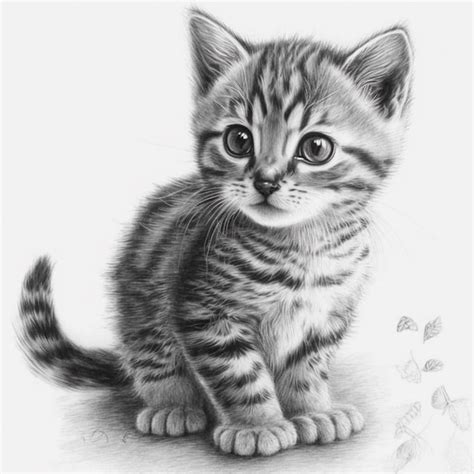 Dibujos De Gato Bebe Para Colorear Vsun