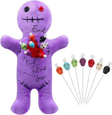 Kathfly 8 Pcs Voodoo Doll Set 7 Voodoo Horror Doll With 7