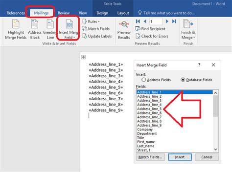 Creating Address Labels In Microsoft Word 2007 And 2010