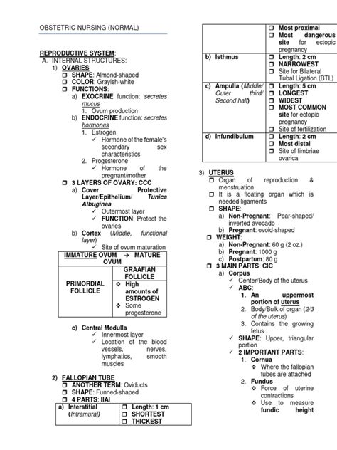 Obstetric Nursing Normal Abnormal Pdf Menstrual Cycle Menstruation