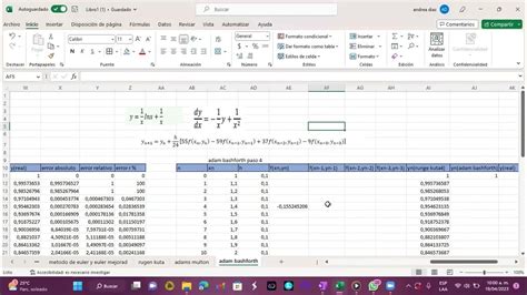 Metodo Predictor Corrector Adam Bashforth Paso 4 Youtube