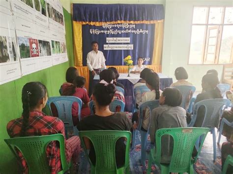 ကျောက်ကြီးမြို့နယ် လူထုအခြေပြုဗဟိုဌာန Community Centre ခန်းမ၌ လူငယ်နှင