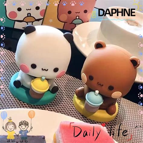 Daphne หมีแพนด ้ ารูป ของสะสม Bubu Dudu การ ์ ตูน Miniatures น ่ ารัก Kawaii ตุ ๊ กตาเครื ่ อง