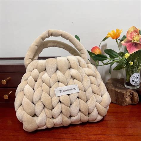 자이언트얀가방 만두백 벨벳 자이언트실 500g Diy 손뜨개질 만드는 방법 네이버 블로그