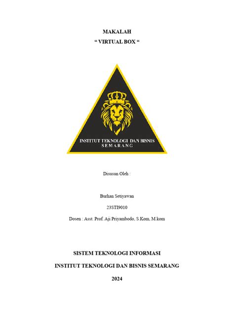 Makalah Virtual Box Burhan Setiyawan 23sti9010 Pdf