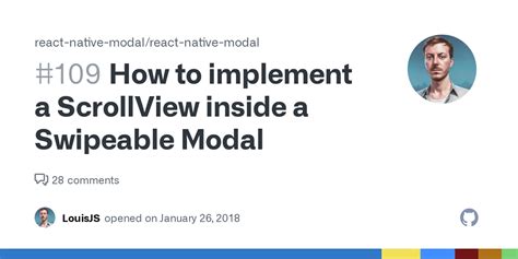 How To Implement A ScrollView Inside A Swipeable Modal Issue 109
