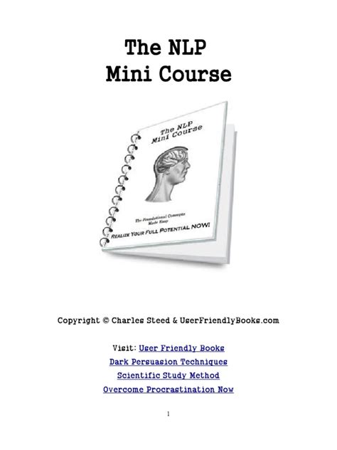 Nlp Mini Course Pdf Neuro Linguistic Programming Phobia