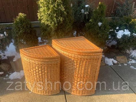 Купити Кошики плетені кутові з лози для білизни ціна 1530 грн Prom Ua Id 1774440675