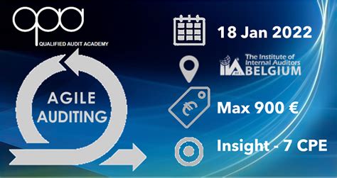 Agile internal auditing 𝒾𝓃sight Qualified Audit Academy