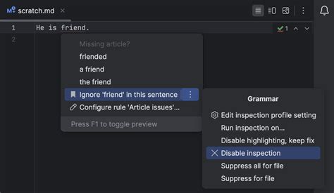 Grammar Analysis Jetbrains Rider Documentation