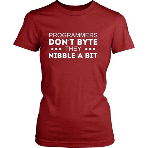 Coding T Shirt Programmers Dont Bite They Nibble A Bit Teelime