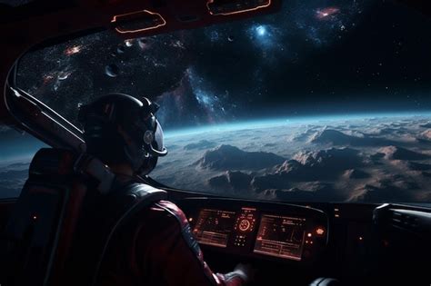 Premium Photo Space Exploration Simulation With Astronauts In