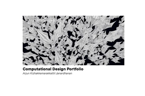 Computational Design Portfolio Behance