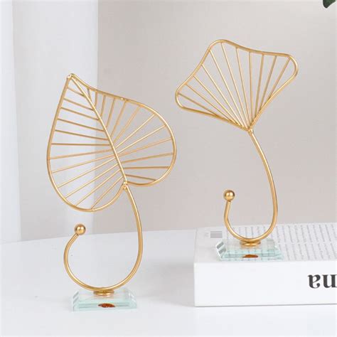 Badu Bg Скандинавски листа от гинко Железни орнаменти Прости метални орнаменти от листа Домашен