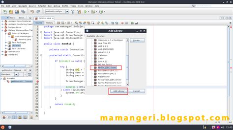 Cara Menampilkan Data Dari Database Mysql Pada Jtable Netbeans Mamangeri Tutorial