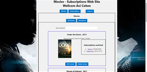 GitHub Liorarviv Movies Management System