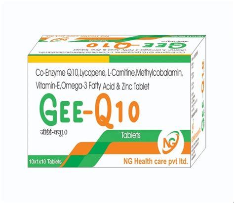 Gee Q 10 Tablet At ₹ 470 Box Coenzyme Q10 Tablets And Capsules In Baddi Id 2850527160848