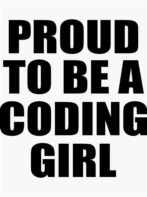 proud to be a coding girl sticker sticker for sale by keeponcoding redbubble