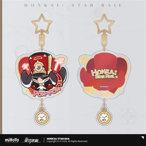 Official Honkai Star Rail Pom Pom Keychains Acgn Merch Shop
