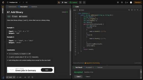 Sindhuja Balabadra On Linkedin Binaryaddition Java Codingchallenge Linkedinlearning