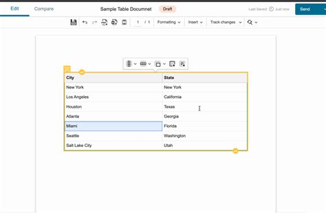 How Do I Edit Tables In A Document Propdocs