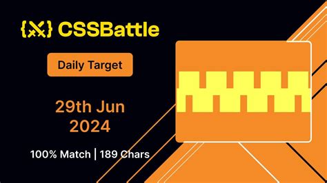 Css Battles Daily Target 29th Jun 2024 Solution 100 Match Css Challenges Cssbattles Css3