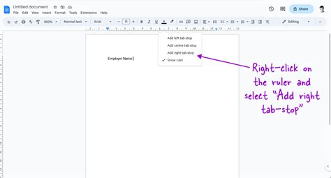 How To Right Align Dates On Resume Google Docs