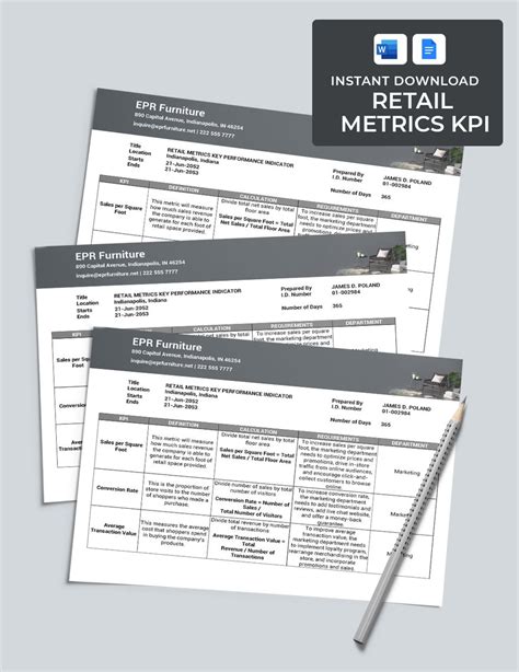 Editable Kpi Templates In Word To Download
