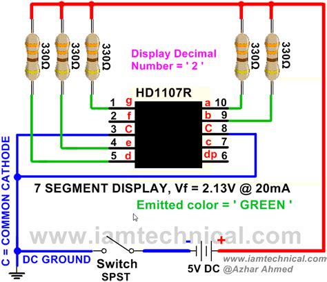 Common Anode 7 Segment Display David Macdonald