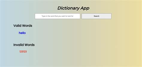 Github Racevedo Dictionary Dictionary React Based Application