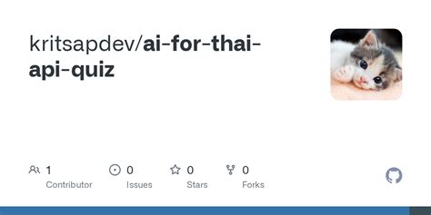 Github Kritsapdevai For Thai Api Quiz