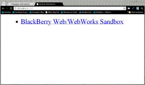 debugging web inspector