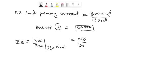 solved salient pole synchronous generator delivering power to an