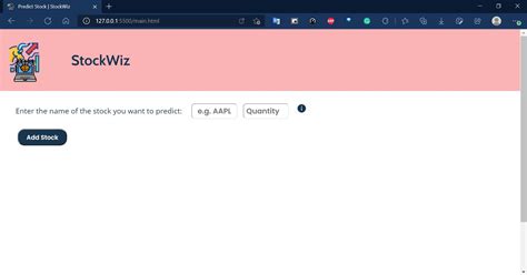 Github Swarnim Jstockwiz Stockwiz Is An Ai Powered Stock Prediction Website For Companies