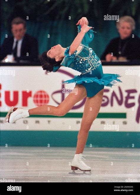 American Figure Skater Kristi Yamaguchi Competes In The Womens