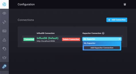 Create Influxdb And Kapacitor Connections Chronograf Documentation