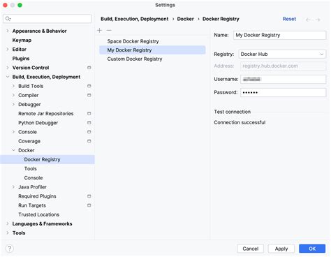 Docker Registry Settings Jetbrains Rider Documentation