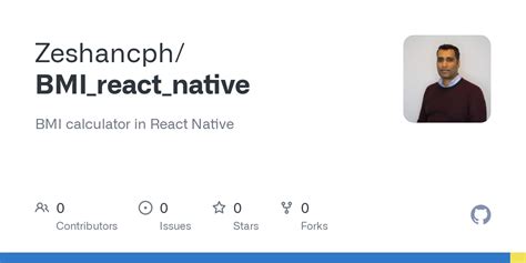 GitHub Zeshancph BMI React Native BMI Calculator In React Native