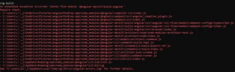 Resolvedcan Not Find Moduleangular Devkitbuild Angular Thecodebuzz
