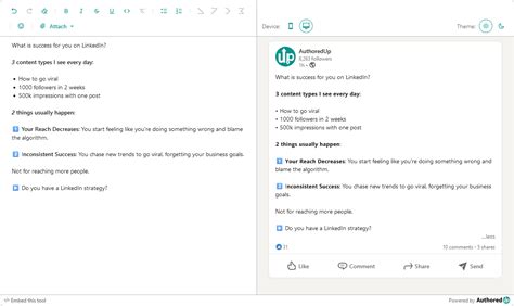Linkedin Text Formatter Free Linkedin Tool Authoredup