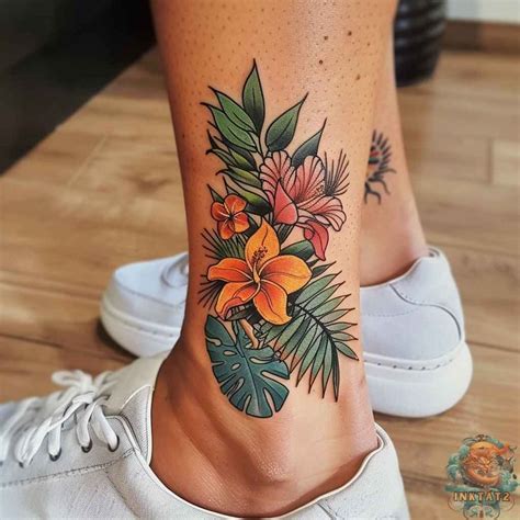 Tropical Flower Tattoos
