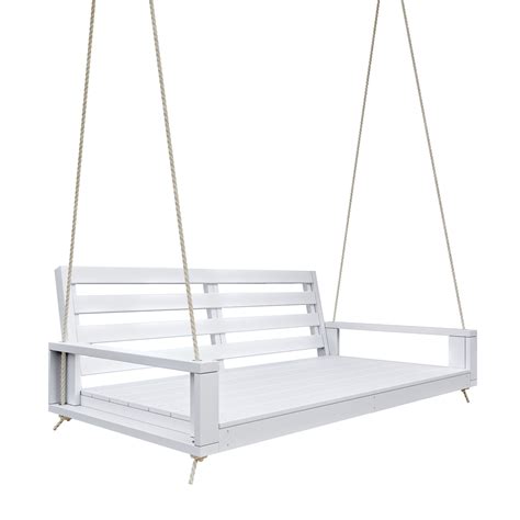 Breezy Acres Waterford Modern Coastal Swing Bed In 4 Ft Unfinished