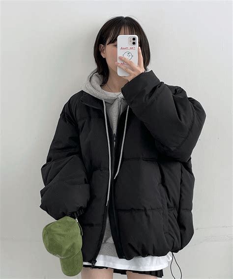 [빅사이즈] 남녀공용 오버핏 투웨이 웰론 패딩 6color 에이블리