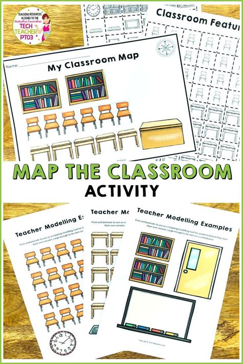 Map The Classroom Geography Prepositional Map Making Classroom Map